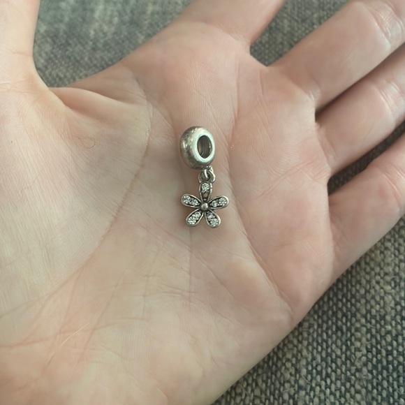 Pandora | Jewelry | Pandora Charm Rhinestone Flower | Poshmark